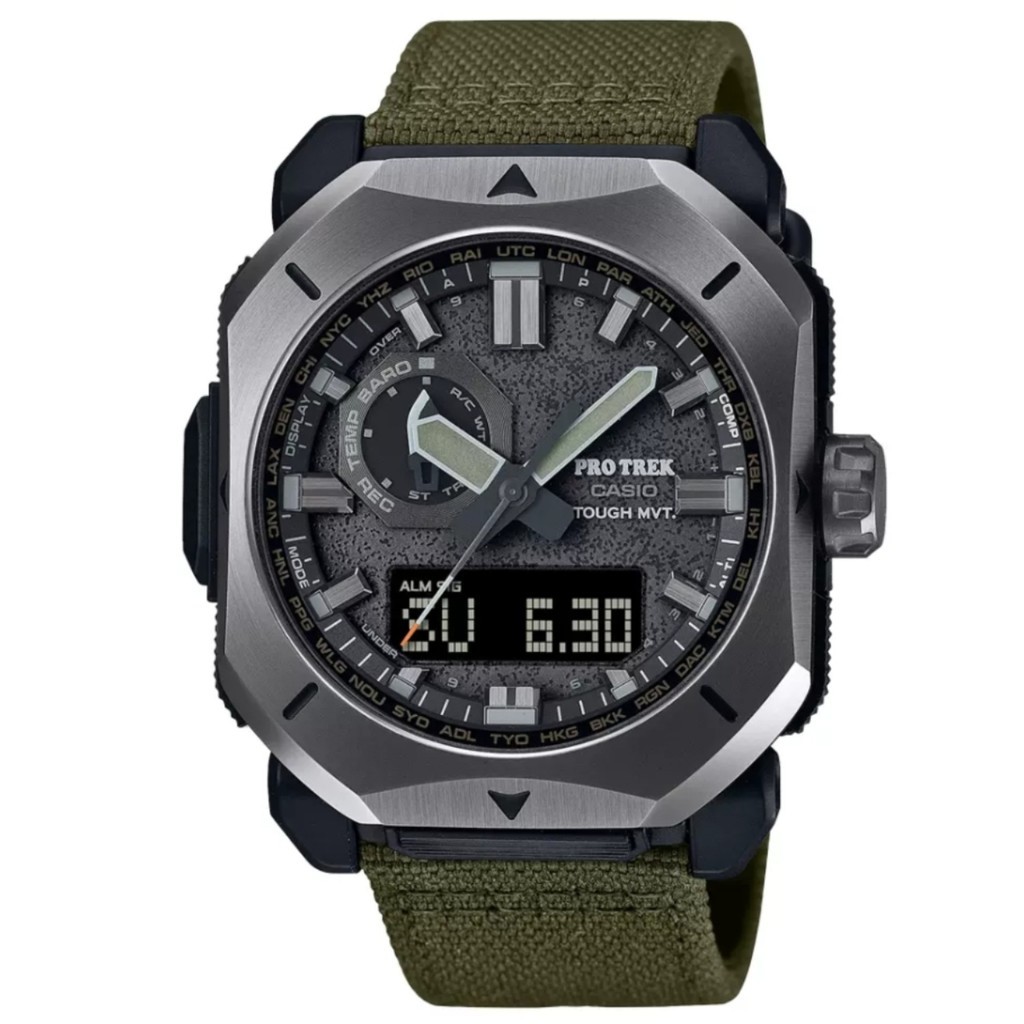 JDM WATCH ★ Casio Casio Protrek Double Display Solar Wave Sports Men's ...