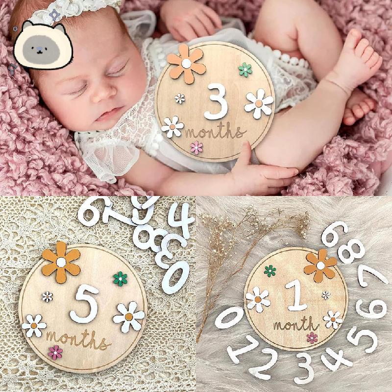 Baby Monthly Milestone Baby Milestone Book Boho Baby Birth Announcement ...