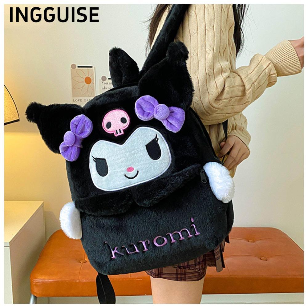 INGGUISE Rucksack, Plush Kuromi Shoulder Bag, Kawaii Cinnamoroll Melody ...