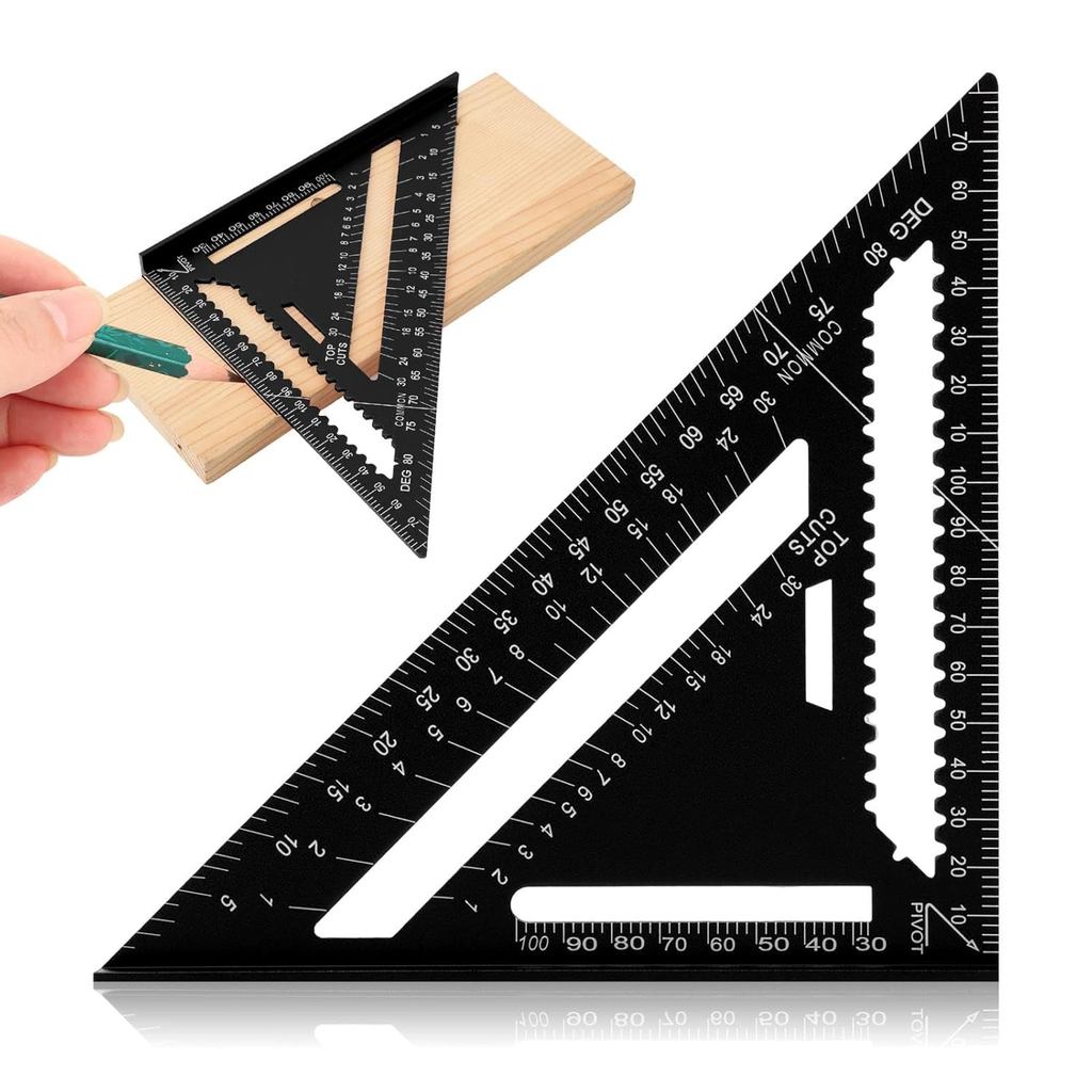Carpenter Square 7 Inch Rafter Square for Angle Drawing Triangle ...