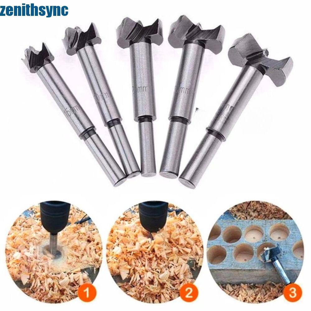 ZENITHSYNC Auger Drill Bit Set, Multi Tooth Carbon Steel Hinge Boring ...