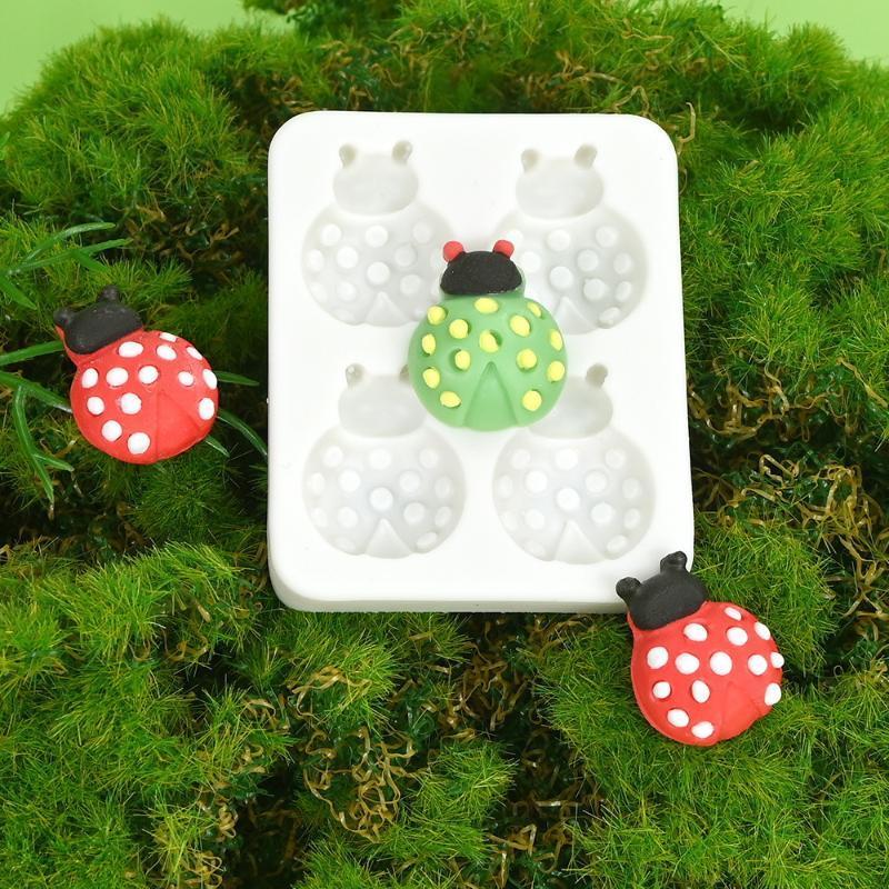 【ZVT】 Ladybug Silicone Mold for Fondant Cake Decorating & Resin Crafts ...