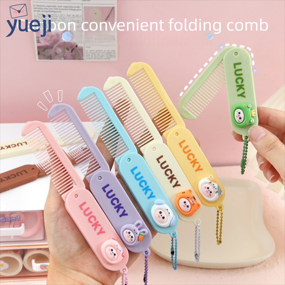 YUEJI Kids Comb, Multicolour Mini Folding Comb, Portable Cartoon ...