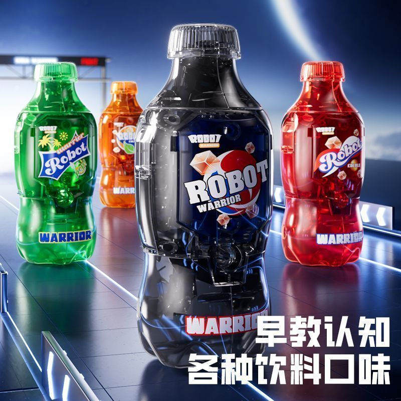 Hot Selling Children's Transforming Toy Soda Warrior Easy-Open Can Cola ...