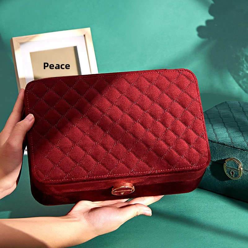 Factory Direct Sales National Style Flannel Jewelry Box Cross-Border ...