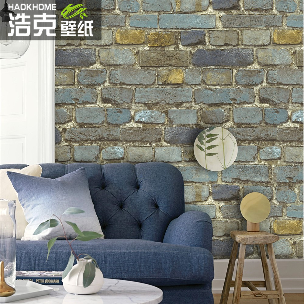 Hulk Wallpaper Retro Nostalgic3D 3D Simulated Brick Wall Cultural Stone ...