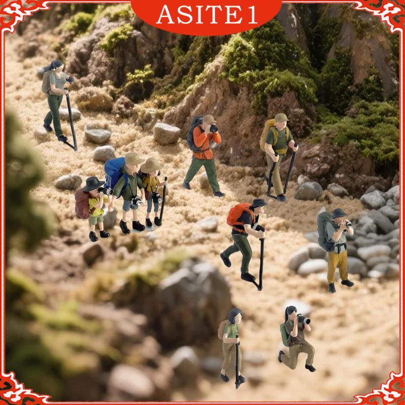 [Asite] 9x 1/64 Scale Hand Painted Miniature Figures Model Props ...