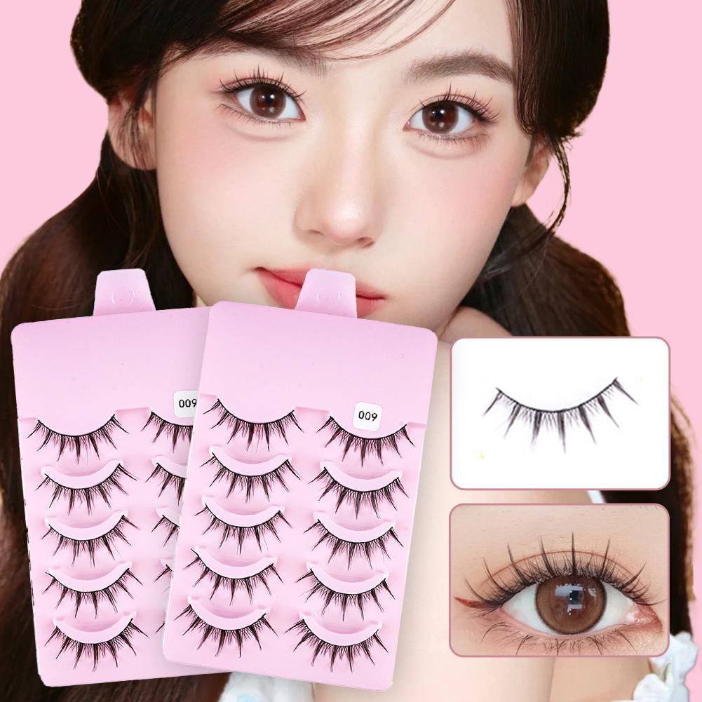 5 Pairs Little Devil False Eyelashes Natural Comic Eyelashes Soften ...