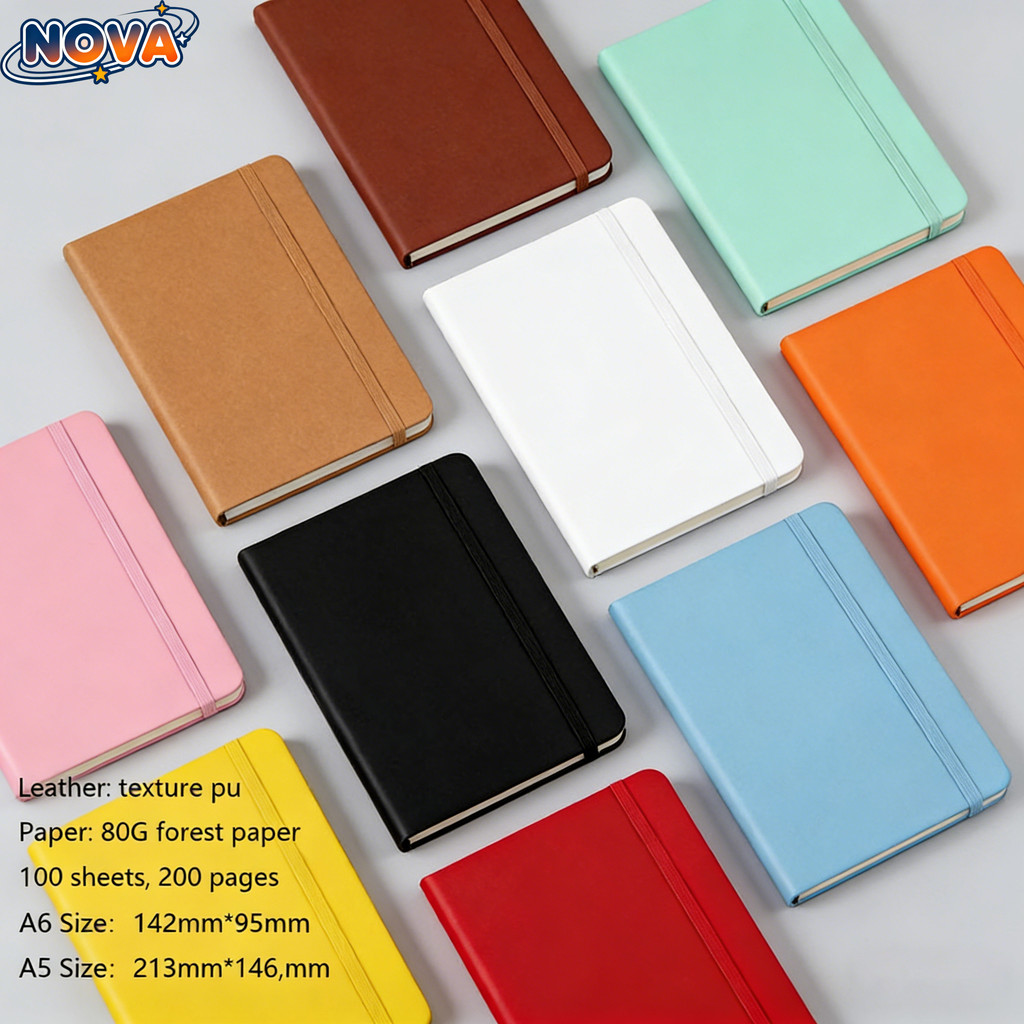 BUY 1 TAKE 2 Hardcover A5 Notebook 200 Pages Thick Paper Lined Journal ...
