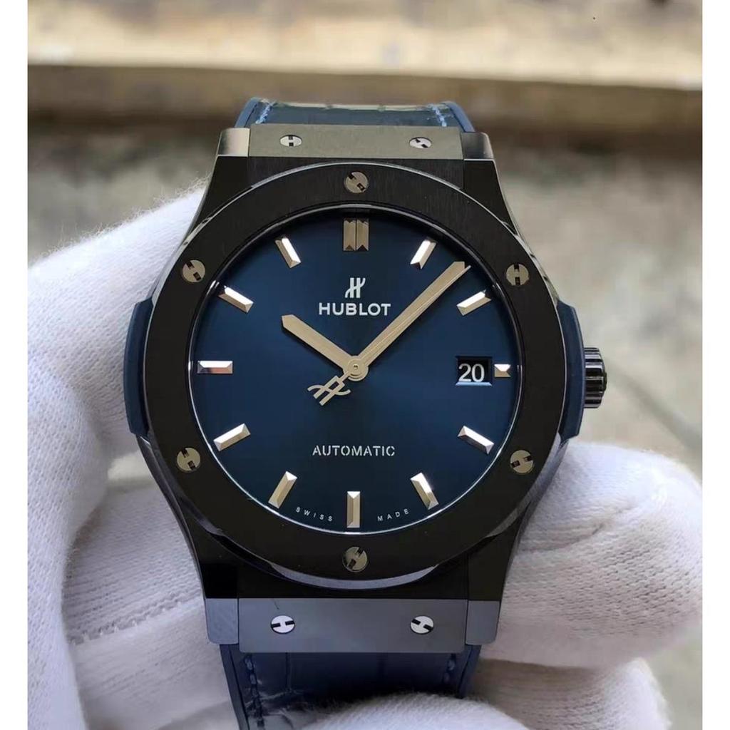 Second Shot Full Set 45mmhublotT Watch Classic Fusion Blue Disc 511.CM ...