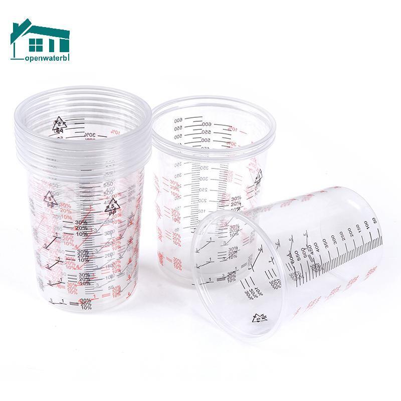 [Jei] 10Pcs 600ml Plastic Paint Mixing Cups Mixing Pot Paint Mixing ...