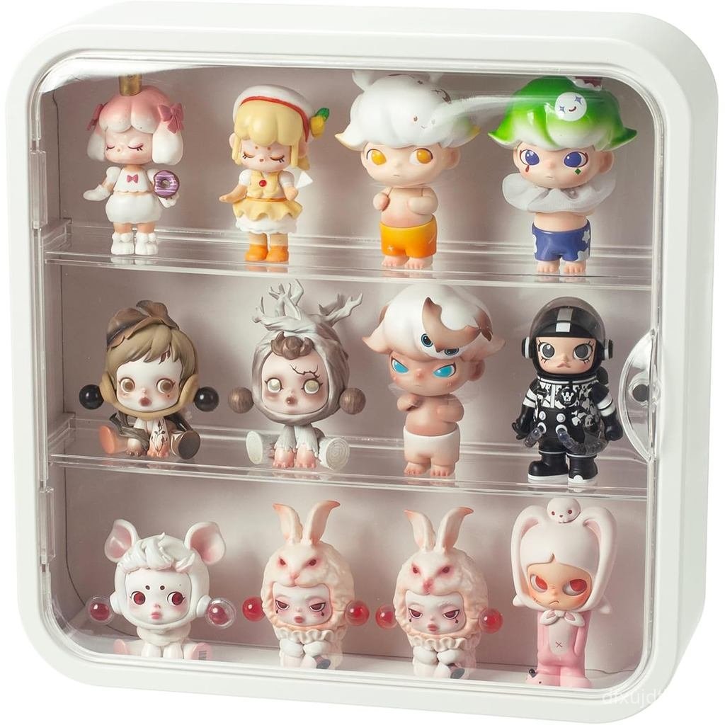 Clear Display Case for Figures, Wall Mounted Acrylic Storage Box, Dust ...