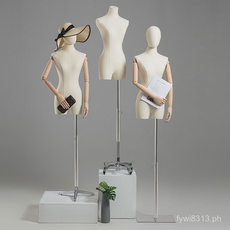 Clothing Store Small Chest Mannequin Display Stand Women's Half Body ...