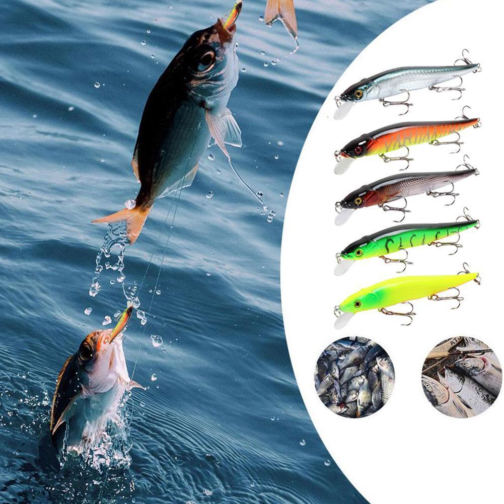 Plastic Simulation Lure Minnow Bait 11.5cm/14g Simulation Hard Fake ...