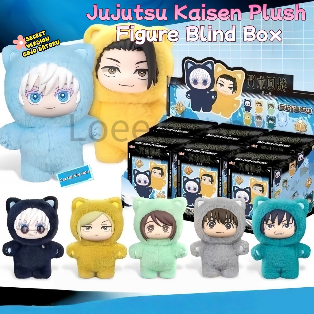 Jujutsu Kaisen Cat Ear Plush Blind Box|Gojo Satoru Geto Suguru Plush ...