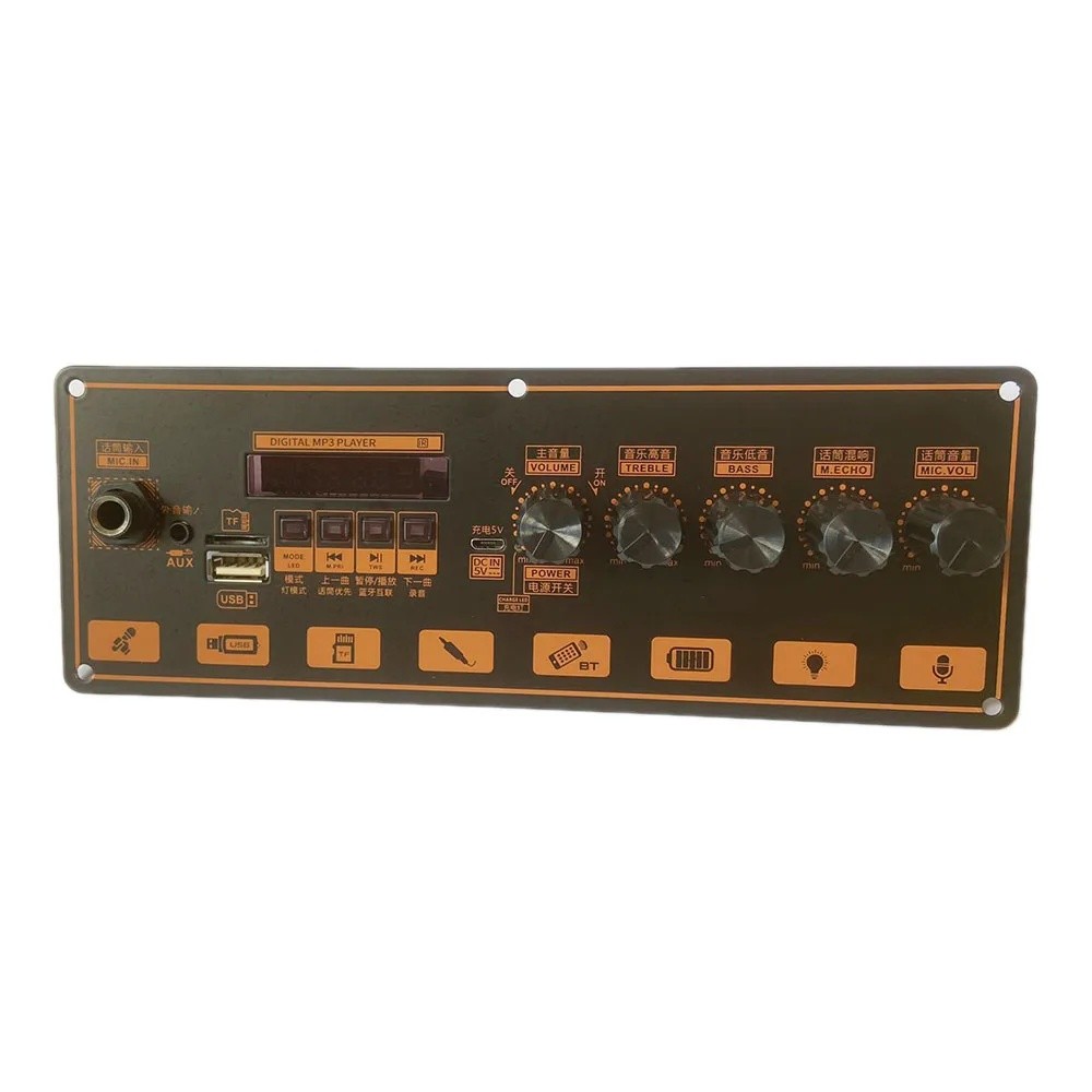 10W Amplifier DIY MP3 Decoder Board 3.7v Bluetooth Music Player ...