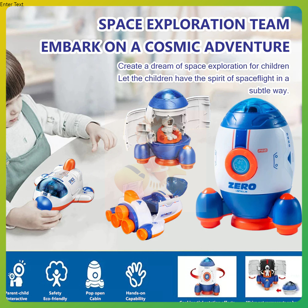 Astronaut Car Rocket Aviation Toy Model Series Spaceship Toy Model ...