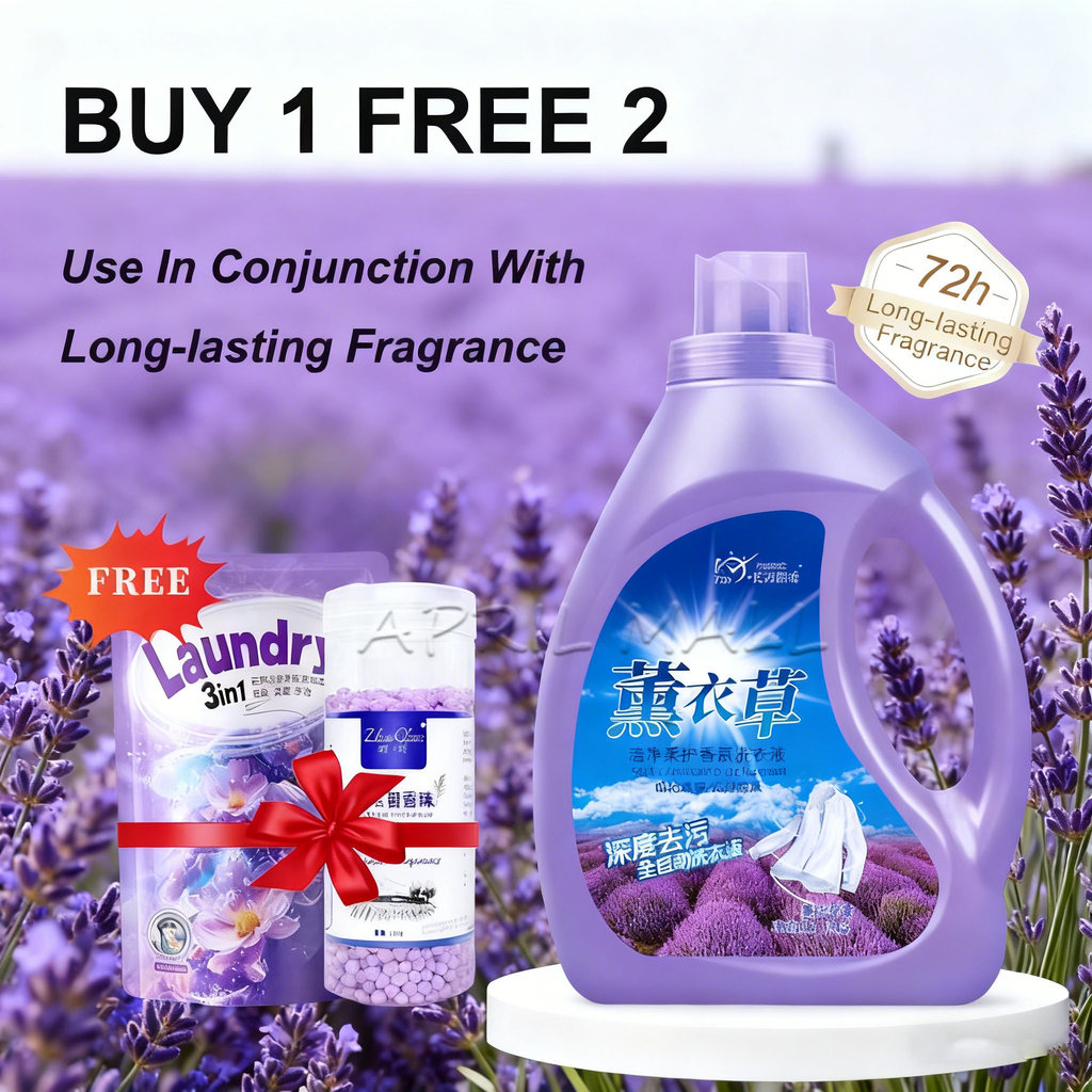 2000ML Laundry Liquid Detergent Lavender for fabric softener 5 in1 ...