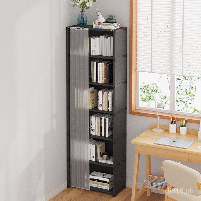 Simple Student Bedroom Cabinet Small Book Floor Storage Wall-Mounted ...