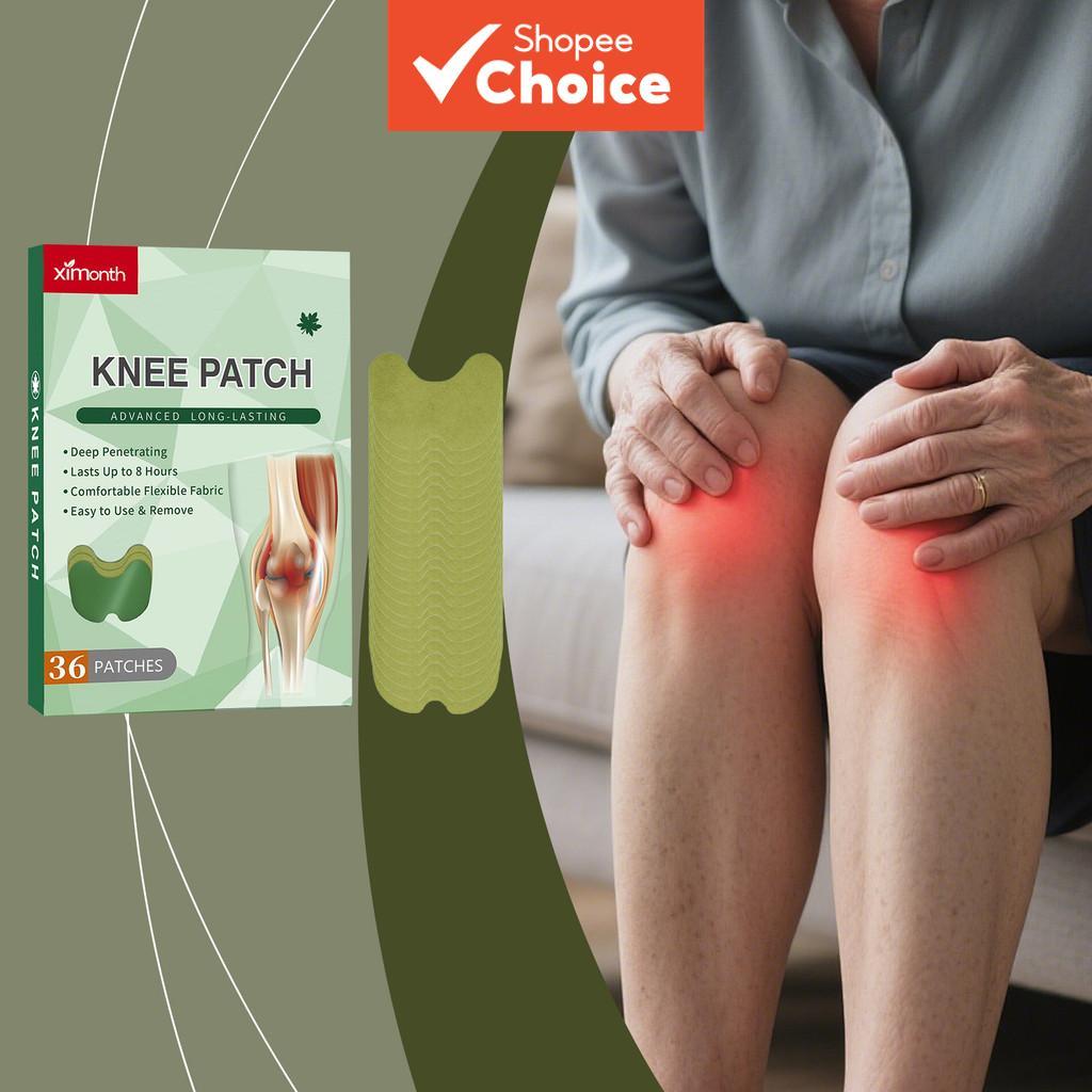 Knee Joint Care Patches 36pcs with Marine Collagen & Vitamin E for ...