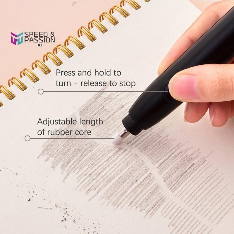 Speed 1Set Electric Eraser Pencil Drawing Mechanical Automatic Eraser ...