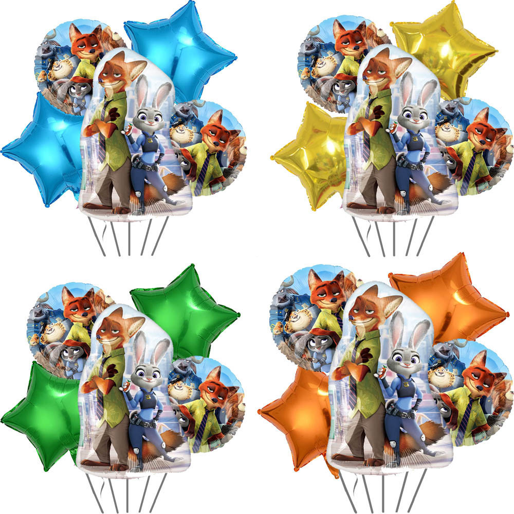 Kid Zootopia theme balloon Judy And Nick Birthday Party need baby ...