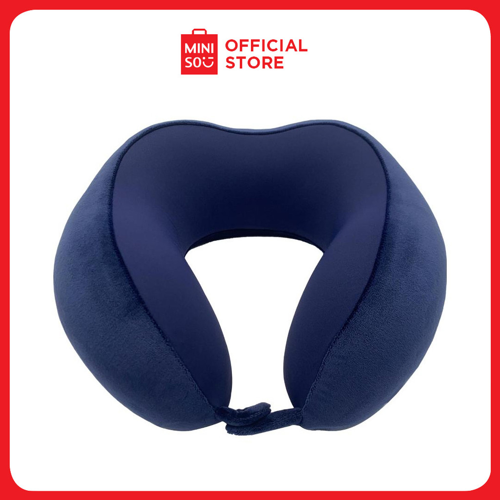 MINISO TOP1 Collection Memory Foam Neck Pillow (Navy) | Shopee Philippines