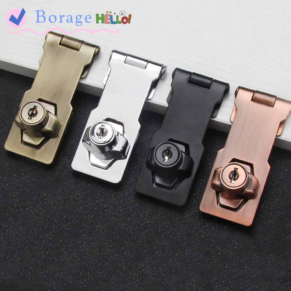 BORAGE Keyed Hasp Lock Office Cupboard Punch-free Zinc Alloy Drawer ...