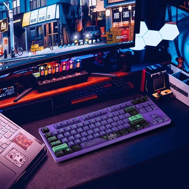 Neon Genesis Evangelion EVA No. 1 Wireless 2.4g Bluetooth Three-Mode ...