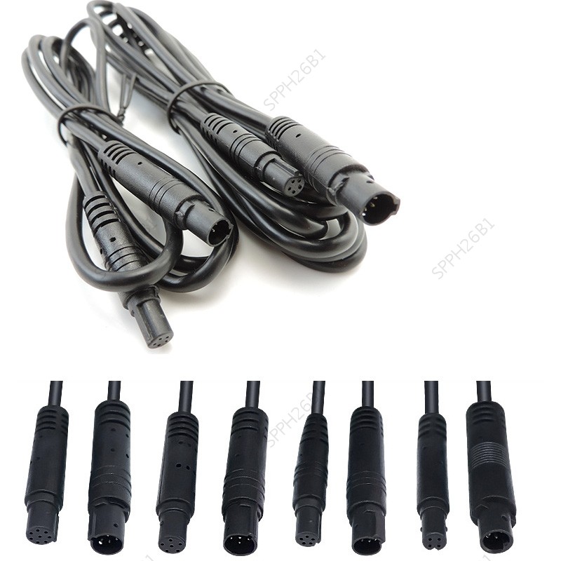 4/5/6/8Pin Core Male To Female Cord Connector Power Line Car Dvr Camera ...