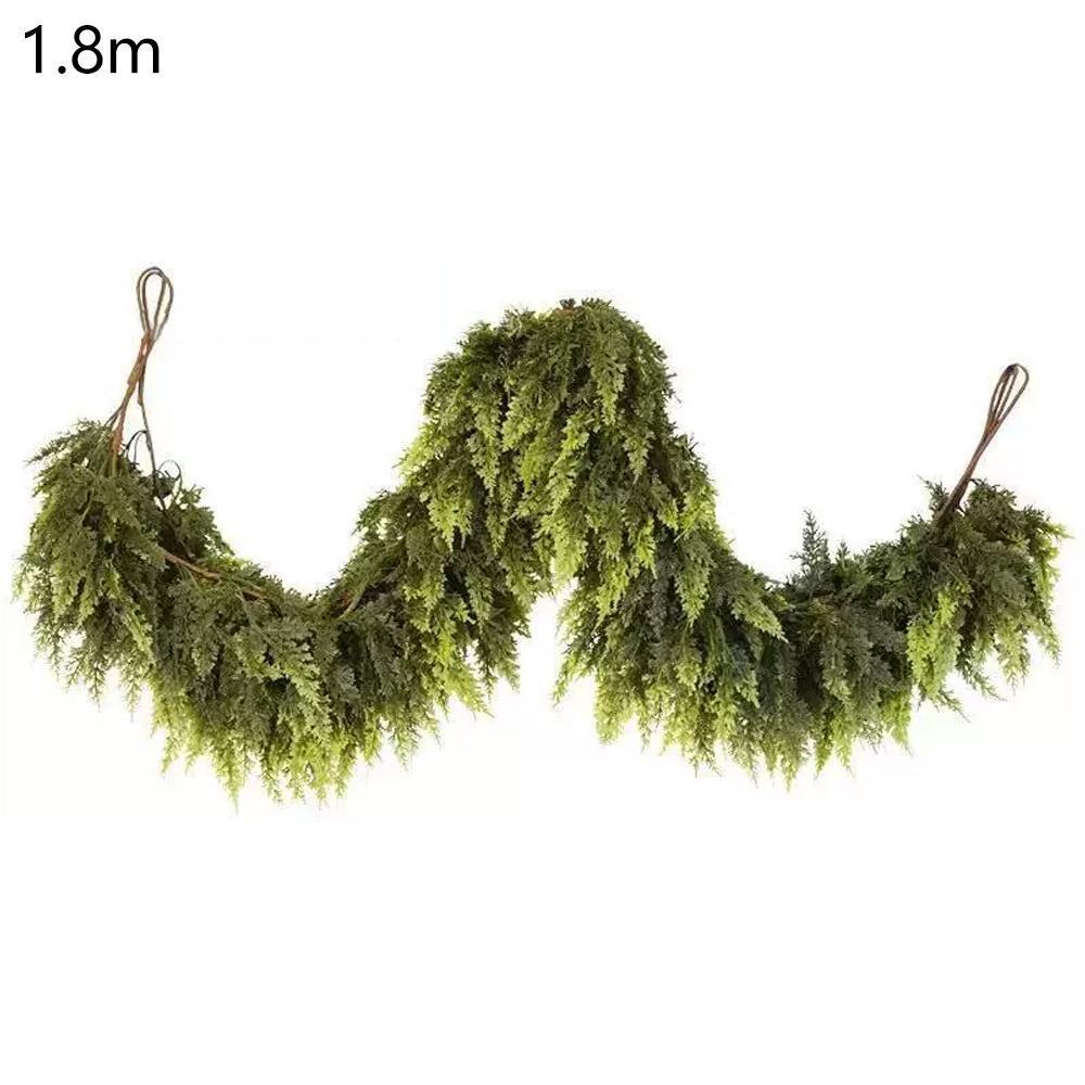6ft Realistic Artificial Christmas Garland, Soft Touch Pvc Cypress Pine ...