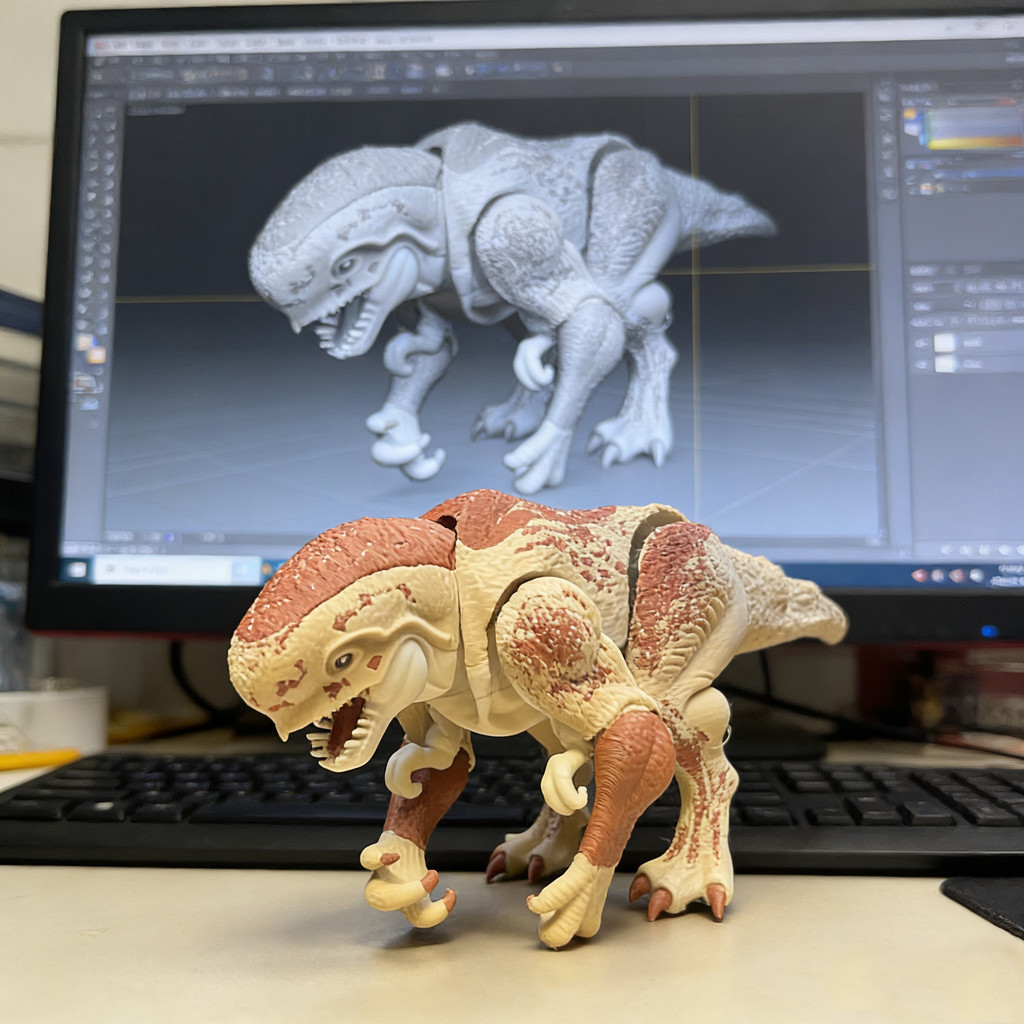 Flexi Articulated Distortion Rex Toy | Jurassic World Rebirth Drex ...