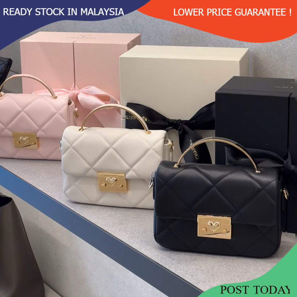 Valentine Women Bag QuiltedCK Chain Love Top Handle Bag (With Box ...