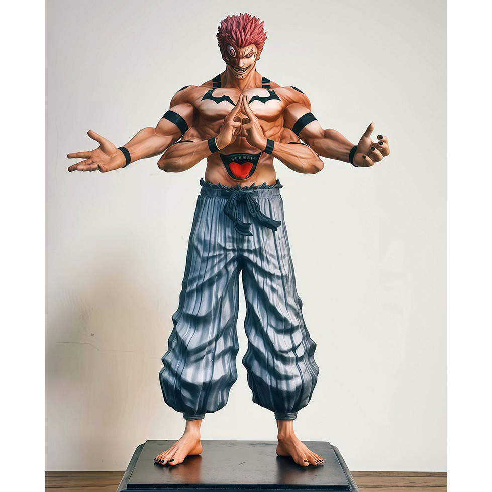 Anime Jujutsu Kaisen The Curse King Ryomen Sukuna Figure Statue Model ...