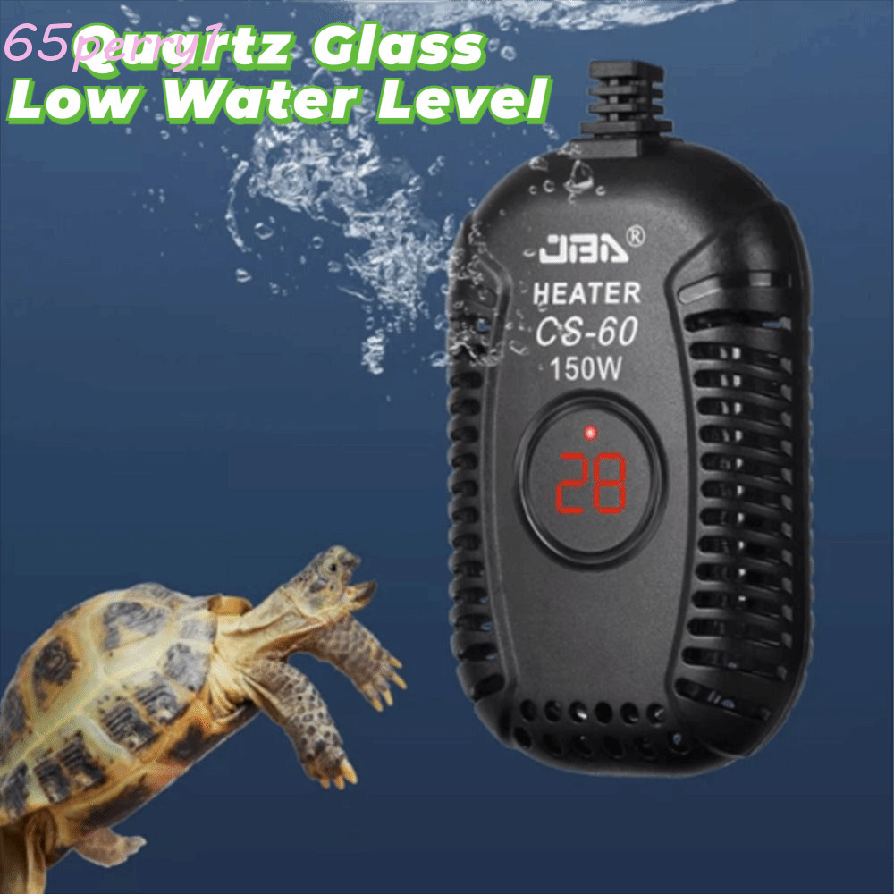 PERRY1 Aquarium Submersible Heater, Quartz Glass Ultra Short Turtle ...
