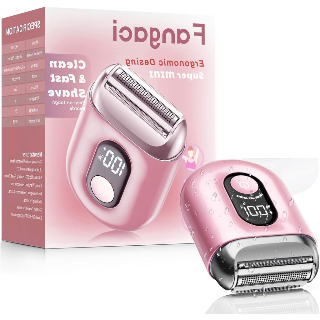 Cordless Electric Shaver for Women: Mini Electric Razors with LED ...