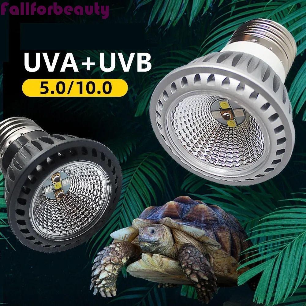 FALLFORBEAUTY LED Reptile Light, UVA + UVB Durable Full Spectrum Sun ...