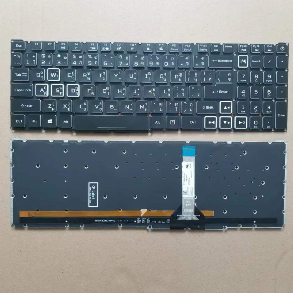Acer nitro 5 New Keyboard AN517-53 AN517-54 AN515-46 AN515-58 with rgb ...