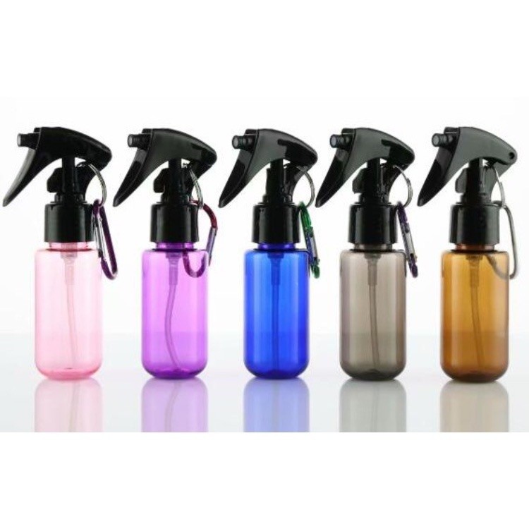 Reusable portable Alcohol spray bottle with holder hook keychain ...