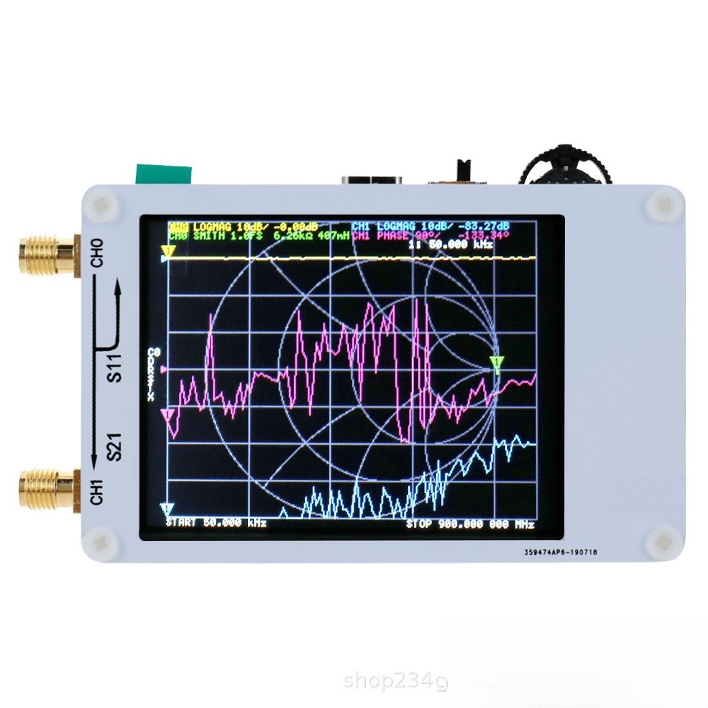 White FOR NANOVNA Vector Network Analyzer Portable Spectrum Analyzer ...