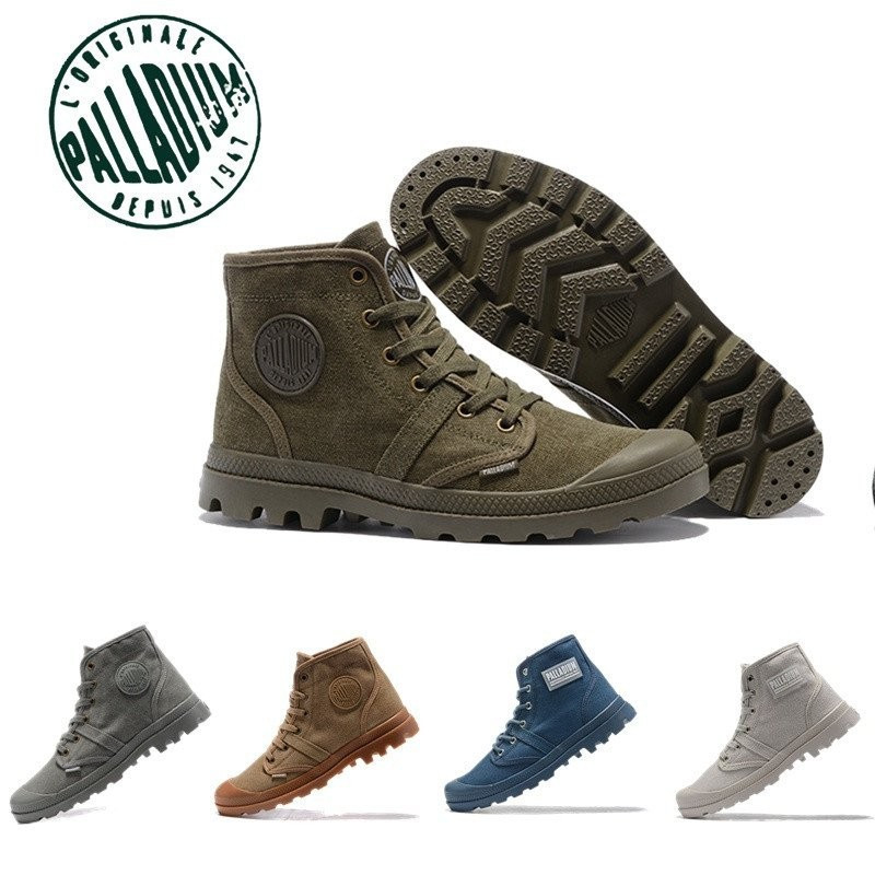 PALLADIUM High-Top Casual Canvas Shoes Classic Martin Boots Couple MZLY ...