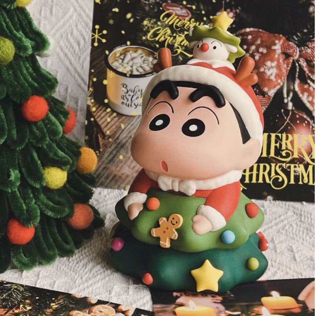 Crayon Shin Chan Christmas Tabletop Doll Creative Desktop Decoration ...