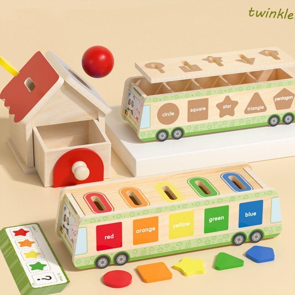 Montessori Inspired Geometric Shape Sorting Toy In Vibrant Colors ...