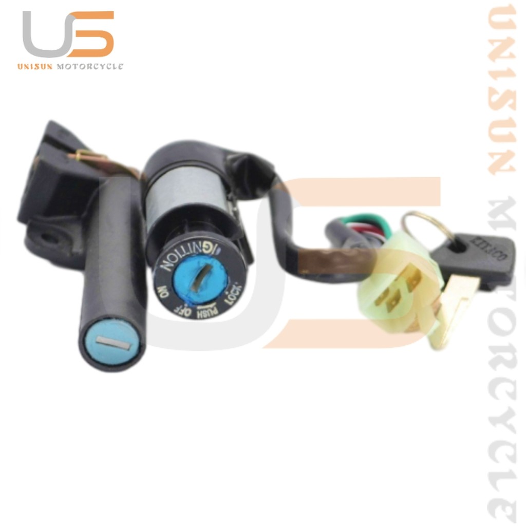 Motorcycle Ignition Switch XRM 110 1Set Main Switch Lock Seat Assy ...