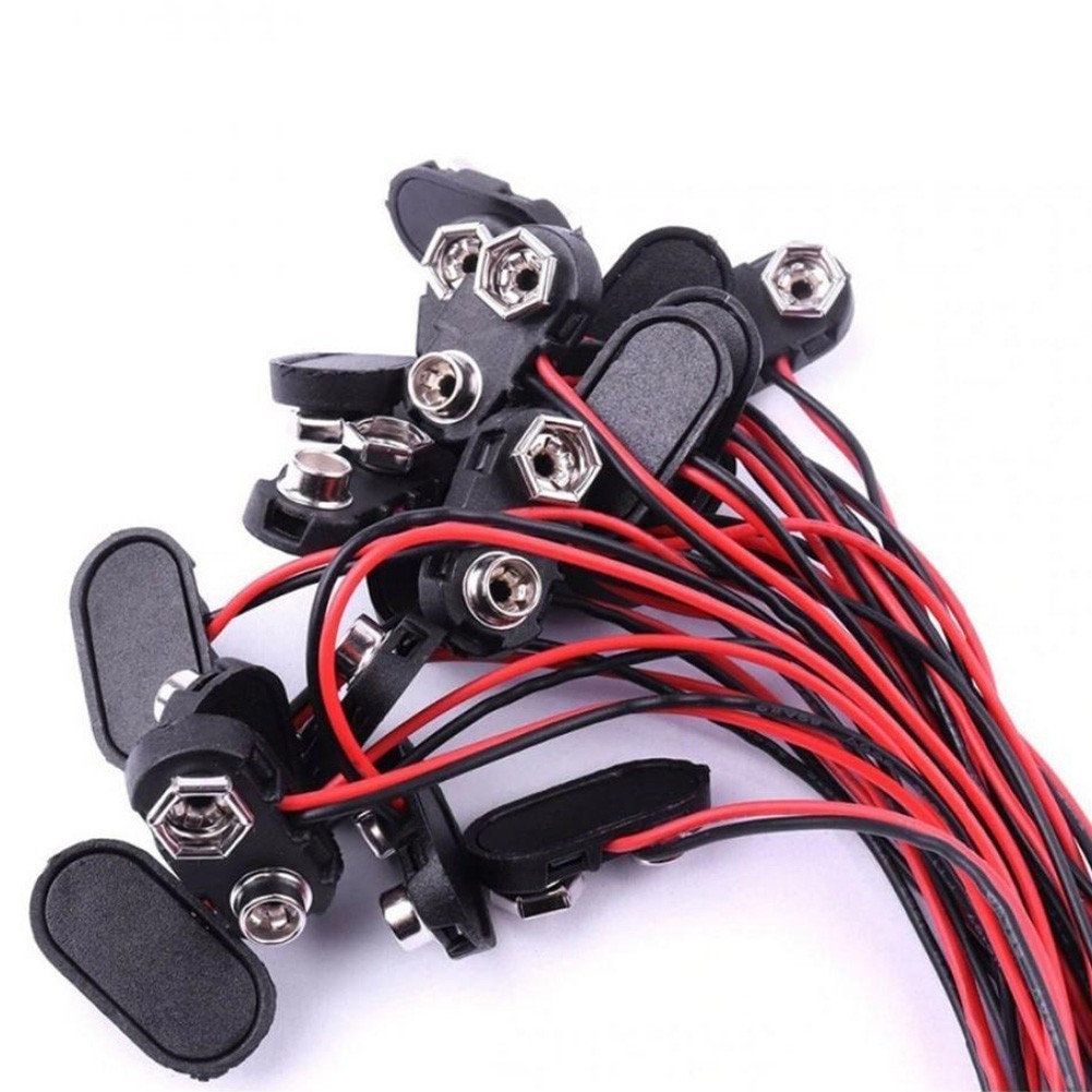 ⭐ Fast Shipping⭐ 20pc 9V Snap 9V (9 Volt) Battery Clip Connector T Type ...