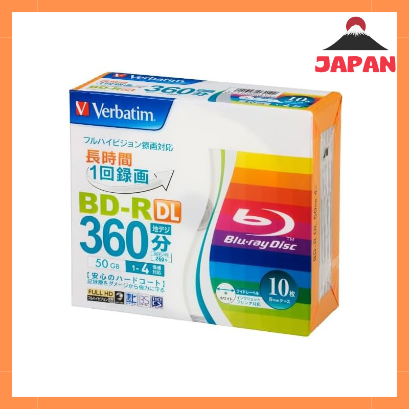 Verbatim 50GB Single Layer 2 Layer 1-4x Speed Compatible BD-R ...
