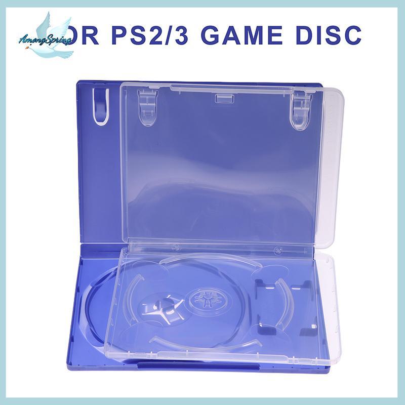 AmongSpring> For PS2 PS3 Game Disc Case Plastic Storage Box Double CD ...