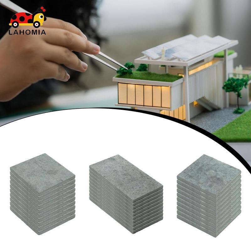 LAHOMIA 10 Pieces Cement Brick Sheet Model Making Kits Panel Board ...