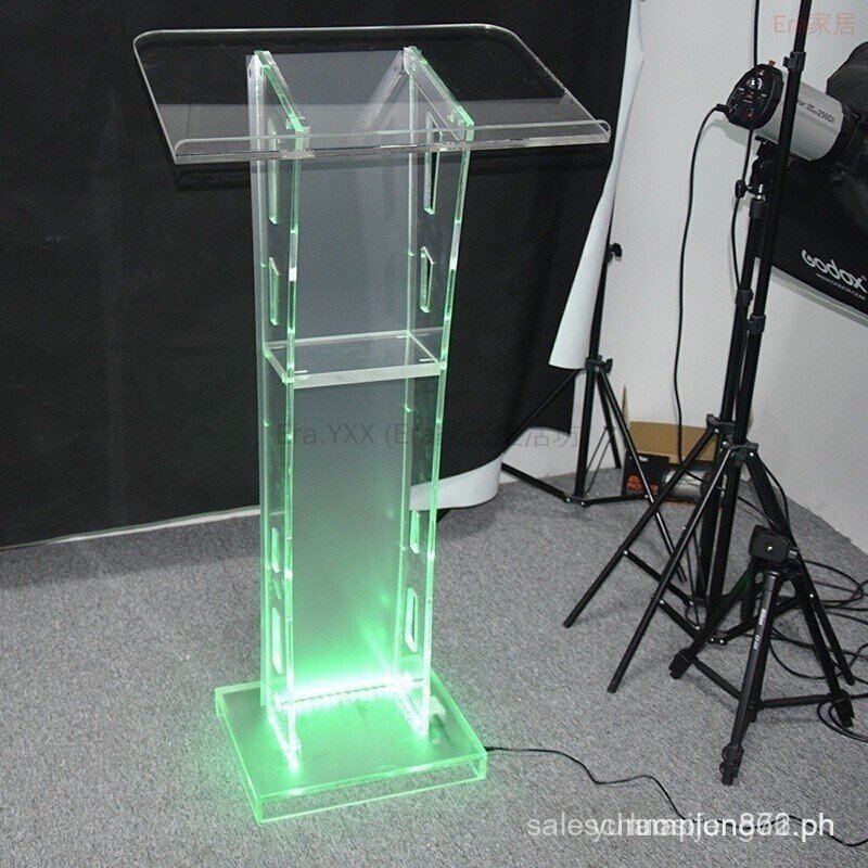 Podium Acrylic Transparent Podium Podium Conference Host Table Speech ...