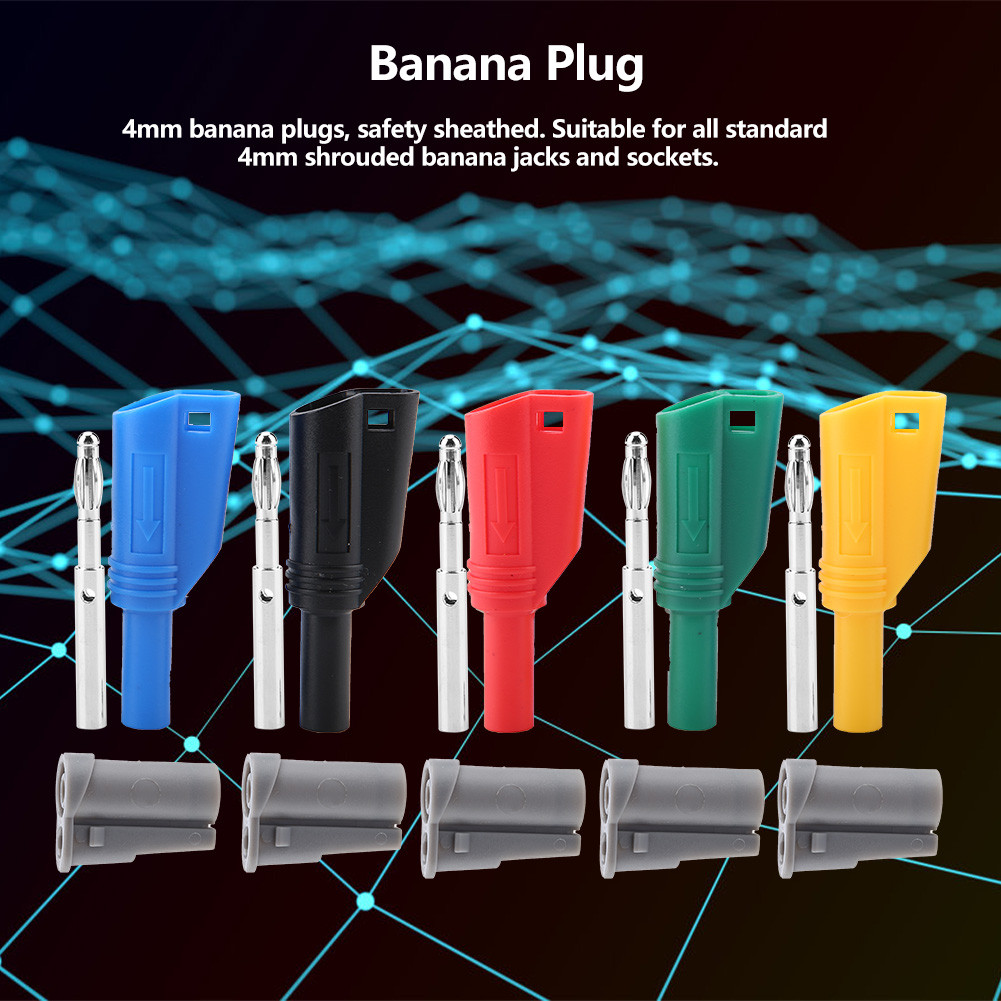 Banana Plug High Quality Copper Wire Connector for 4mm Shrouded Jacks ...